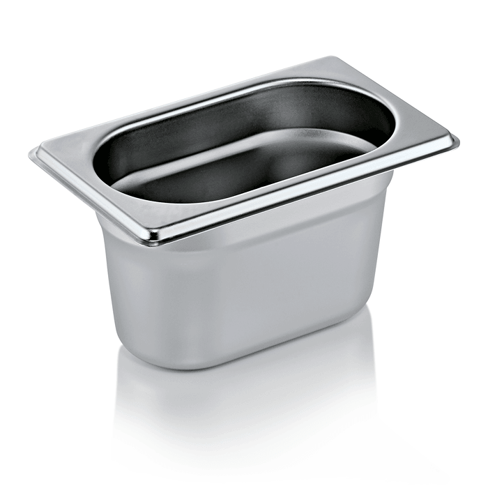 Tava GN inox 1/9 adancime 100 mm., 1 l – eurogastro.ro